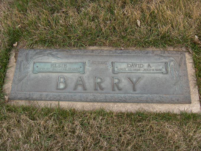 BARRY Elsie & David